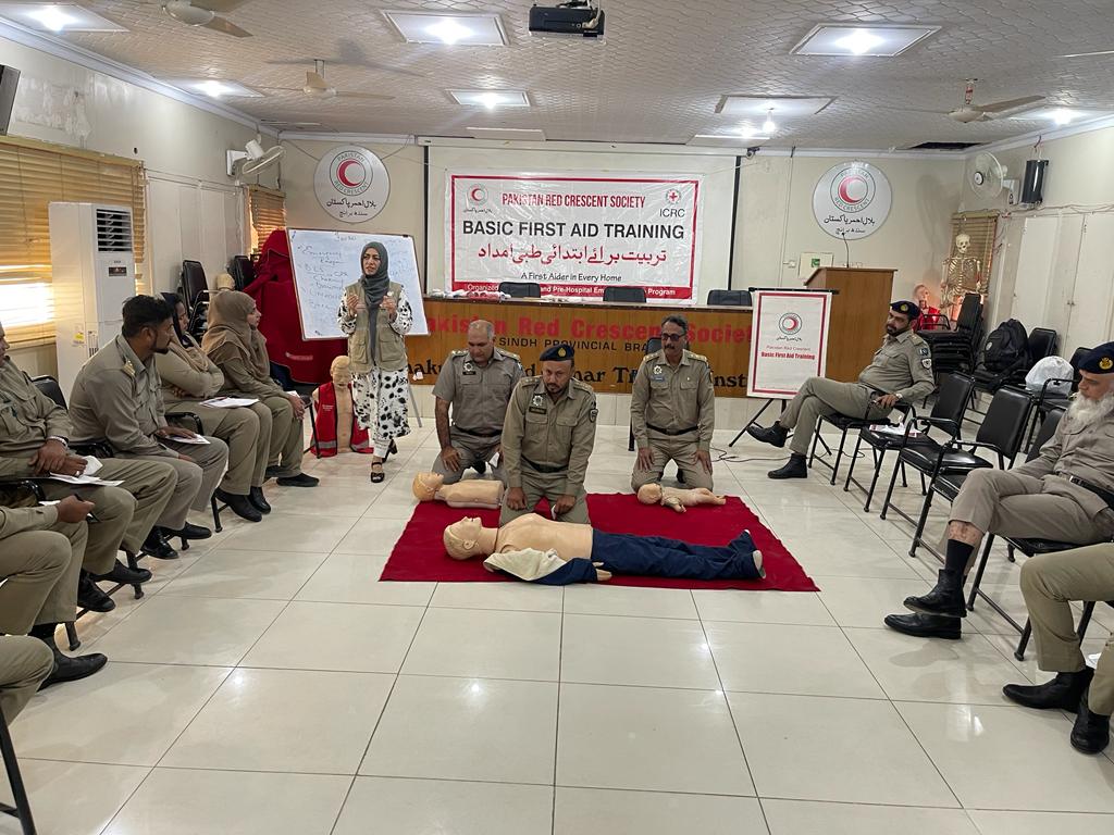 Pakistan Red Crescent Trains Motorway Police