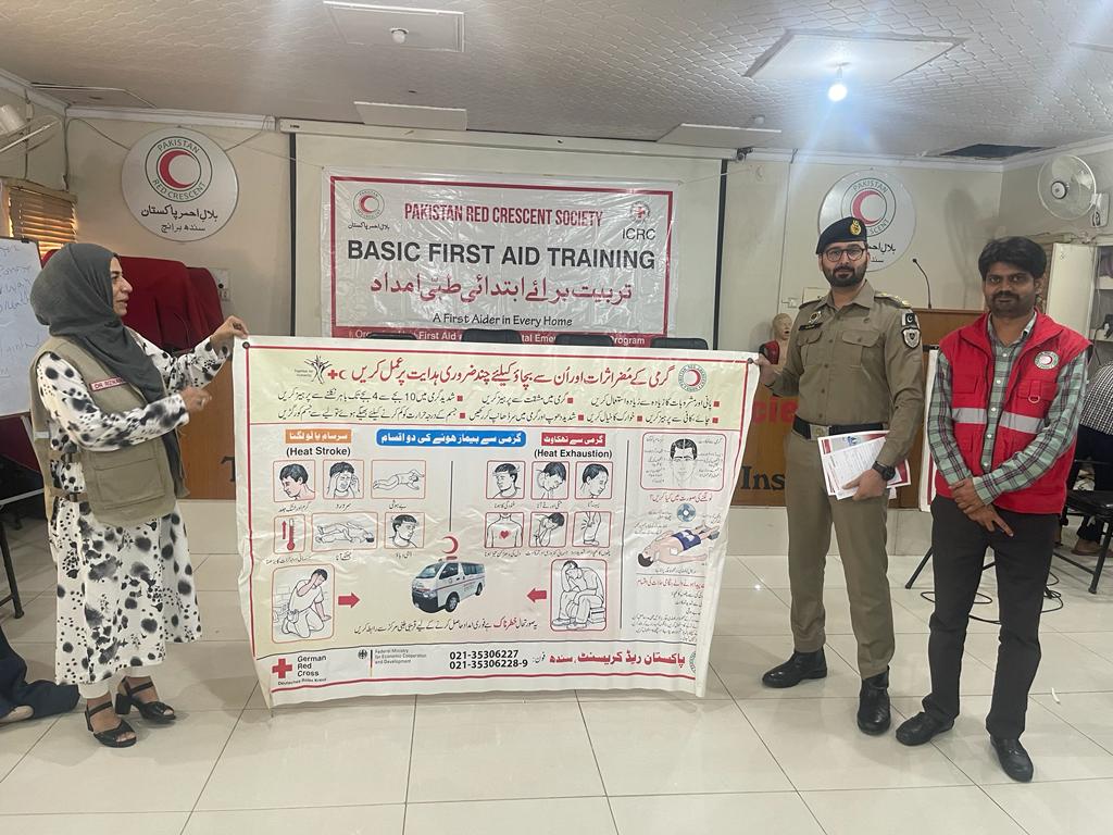 Pakistan Red Crescent Trains Motorway Police